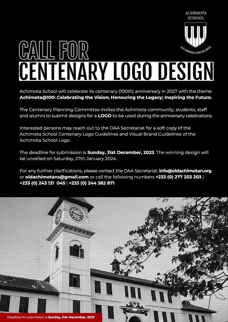 Call For Centenary Logo Design - Old Achimotan Association